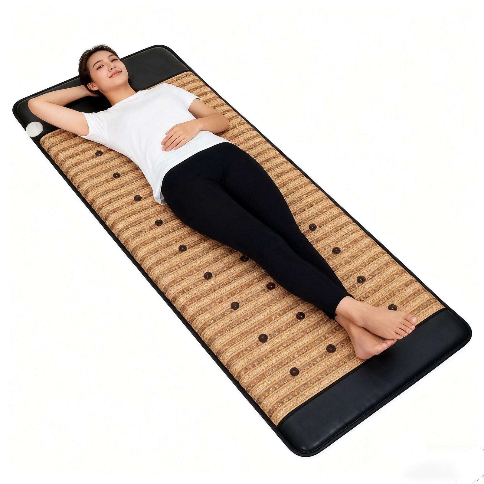 7 Chakra Gemstone Infrared PEMF Mattress with Tourmaline Ceraballs ...